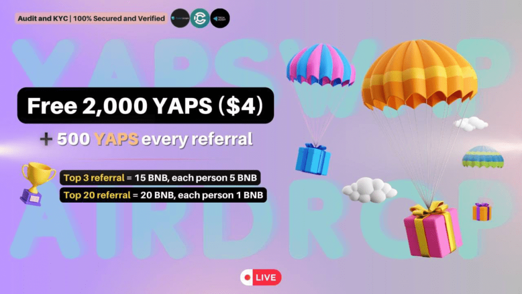 암호화폐 무료 에어드랍 : YapSwap암호화폐 무료 에어드랍 - QUANT PRO